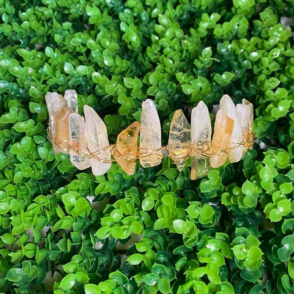Accessories | Citrine Crystal Crown Tiara | Poshmark